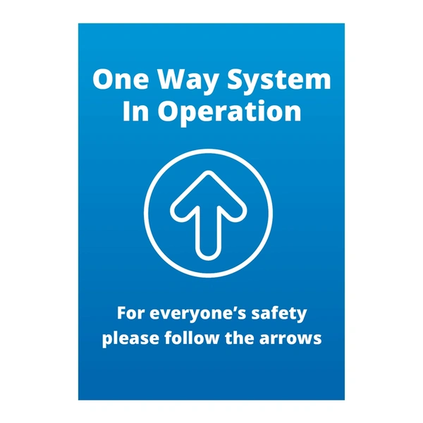 One Way System In Operation Signage | Kudos Printing